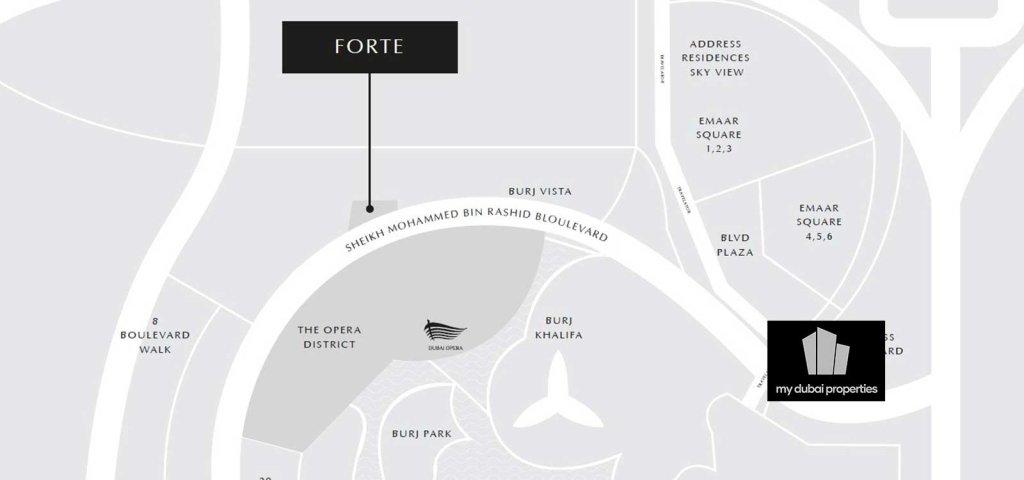 Emaar Forte Apartments in Downtown, Dubai